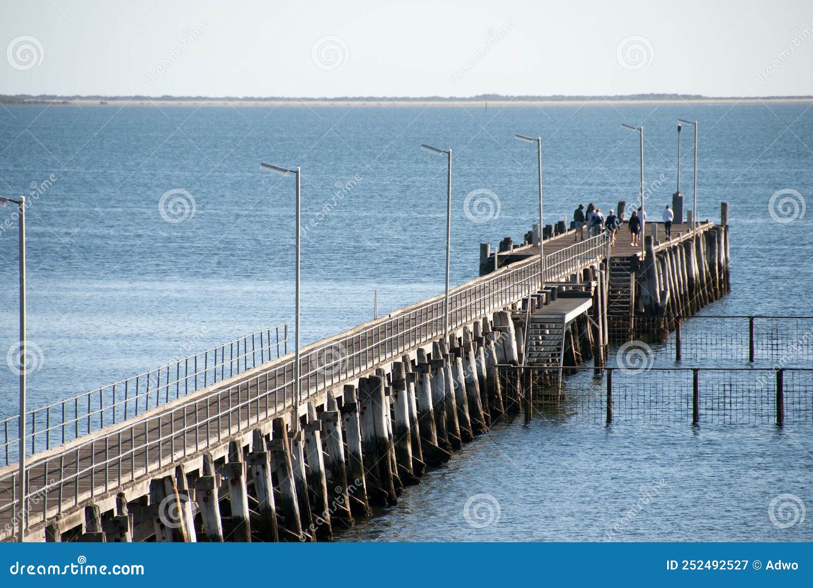 Jetty in Ceduna stock image. Image of australia, sunset - 252492527
