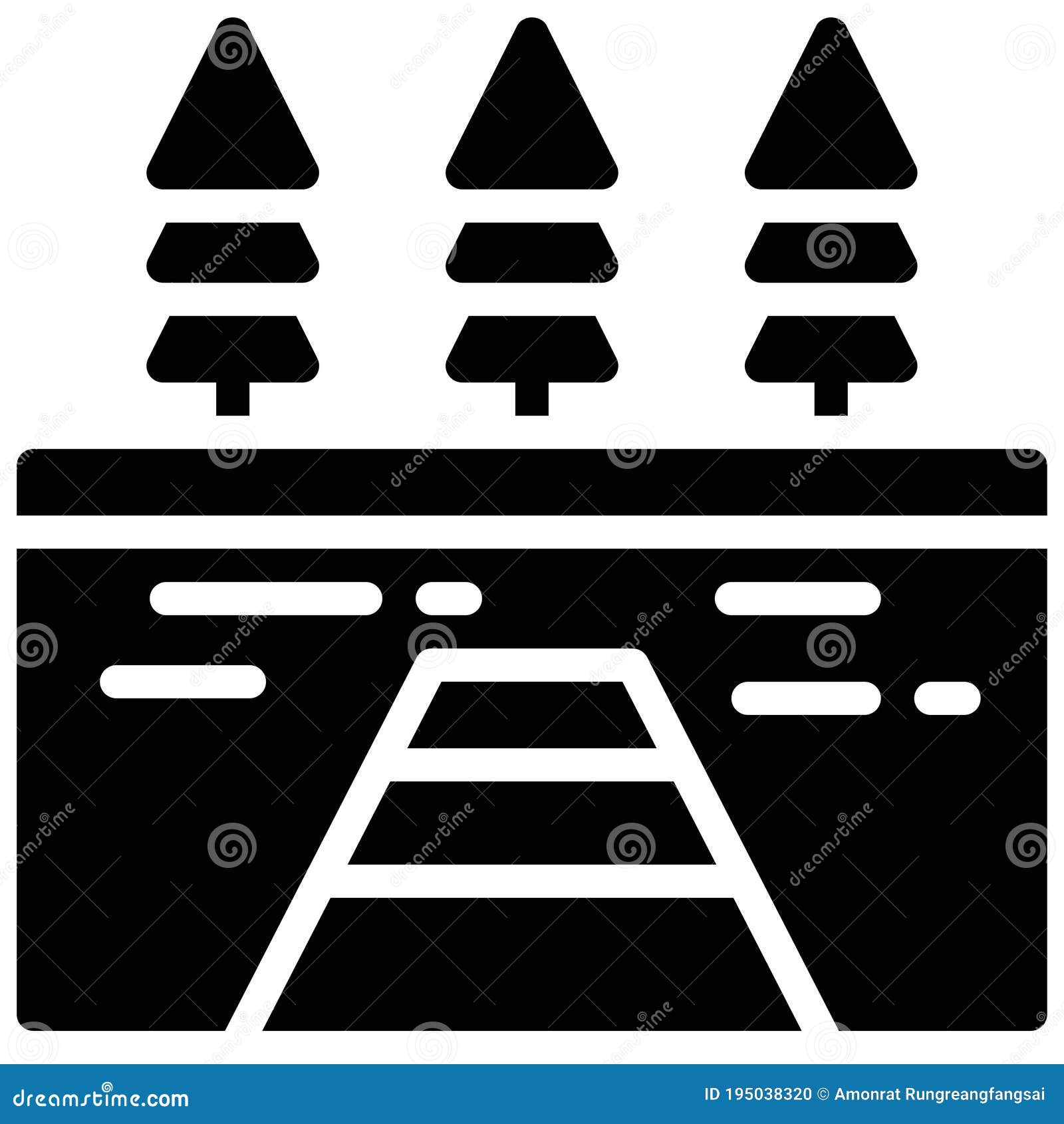 Jetty and Lake Icon, Summer Vacation Related Vector Stock Vector ...