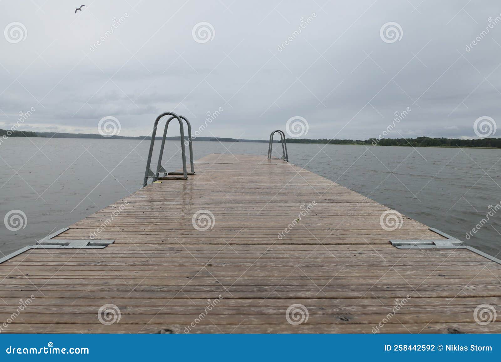 Jetty in Lake during Summer Stock Photo - Image of beach, shore: 258442592