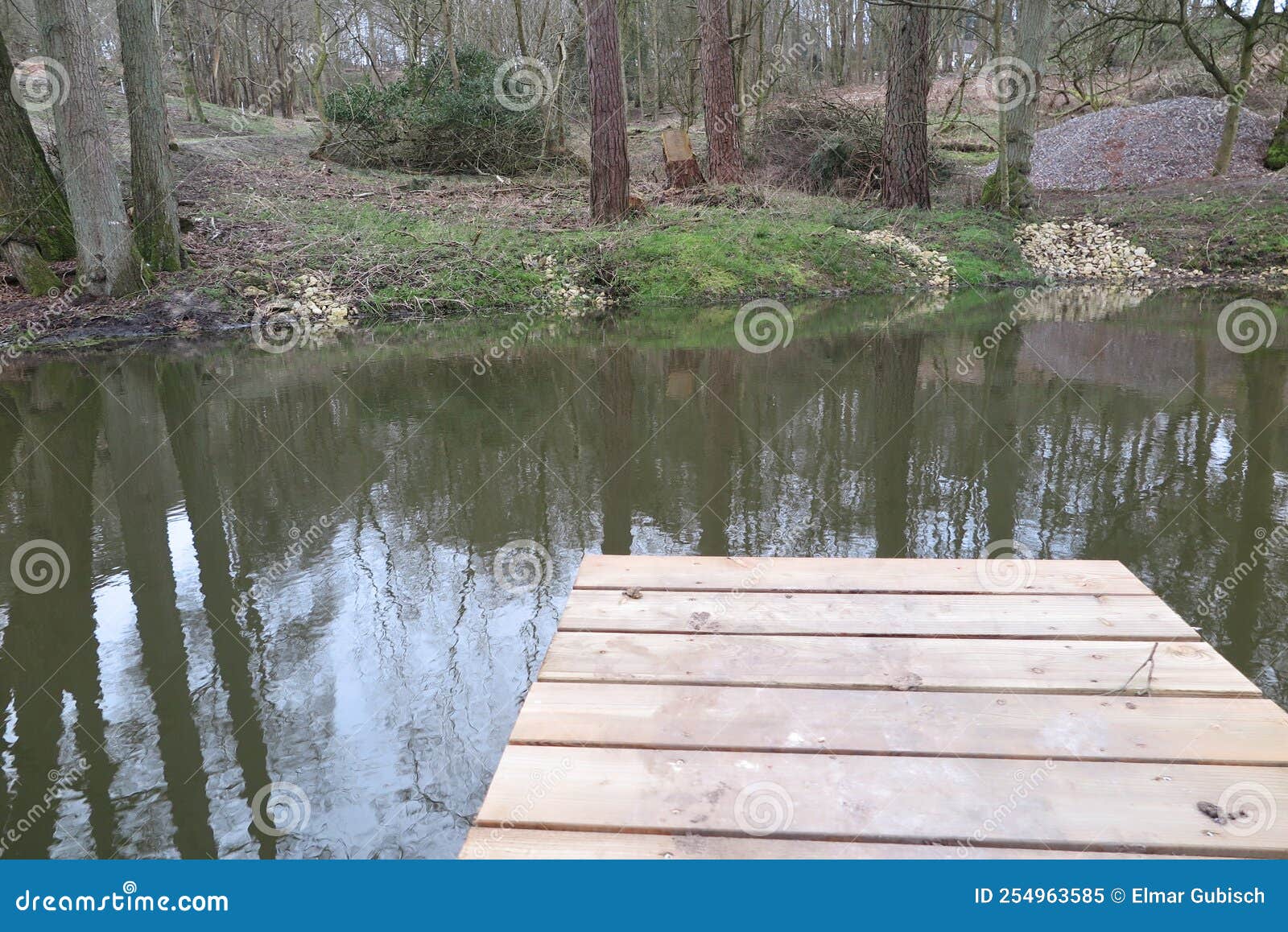 Jetty at the Lake in Summer Stock Image - Image of sports, tourist ...