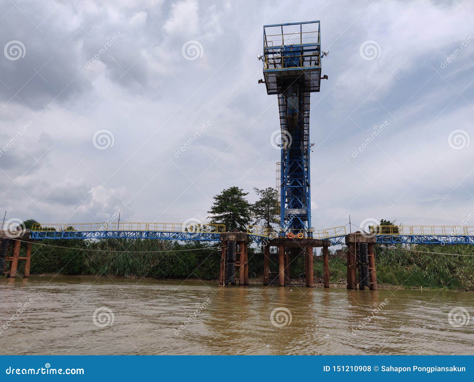 The Jetty for Loading Cargo Stock Photo - Image of coal, port: 151210908