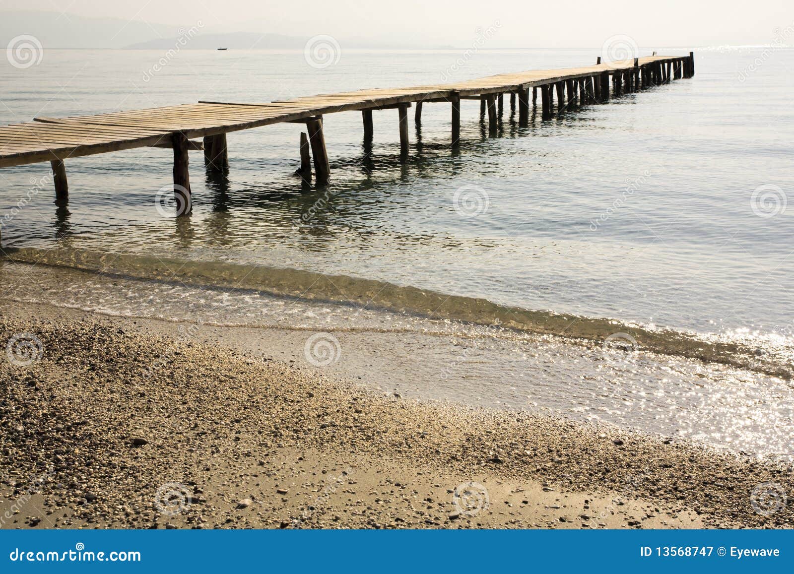 Jetty at Mediterranean Coast Stock Image - Image of mediterranean ...