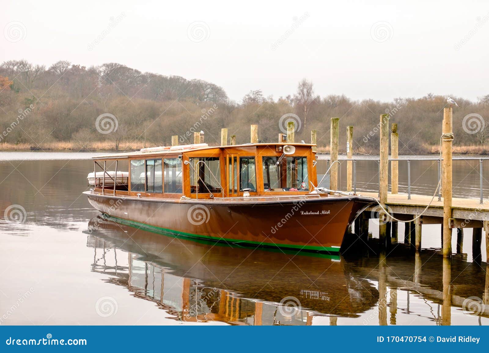 Jetty Posts on the Lake Shore at Derwentwater Editorial Stock Image ...
