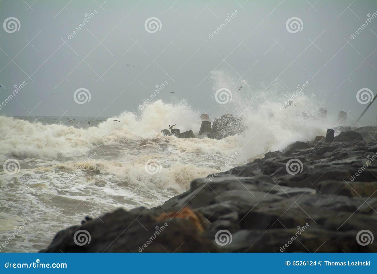 Jetty Storm stock photo. Image of manasquan, tourism, steep - 6526124