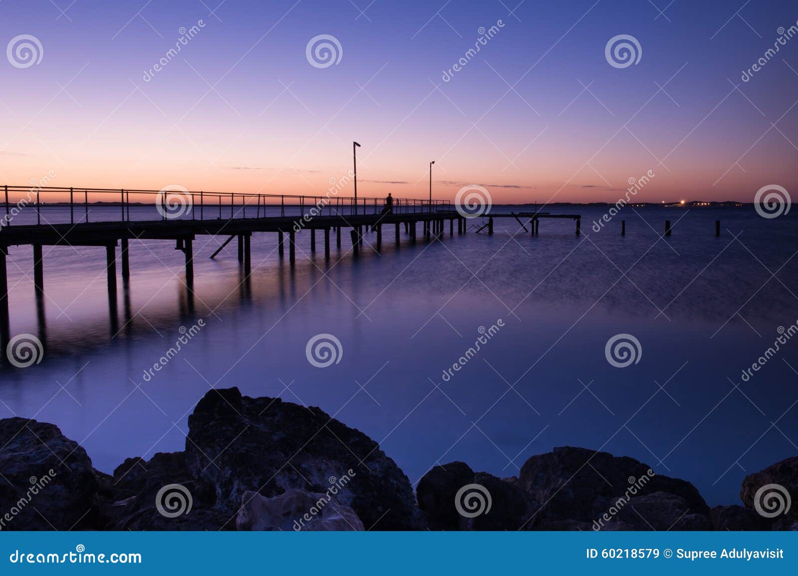 Jetty stock image. Image of natural, scenic, sunset, serenity - 60218579