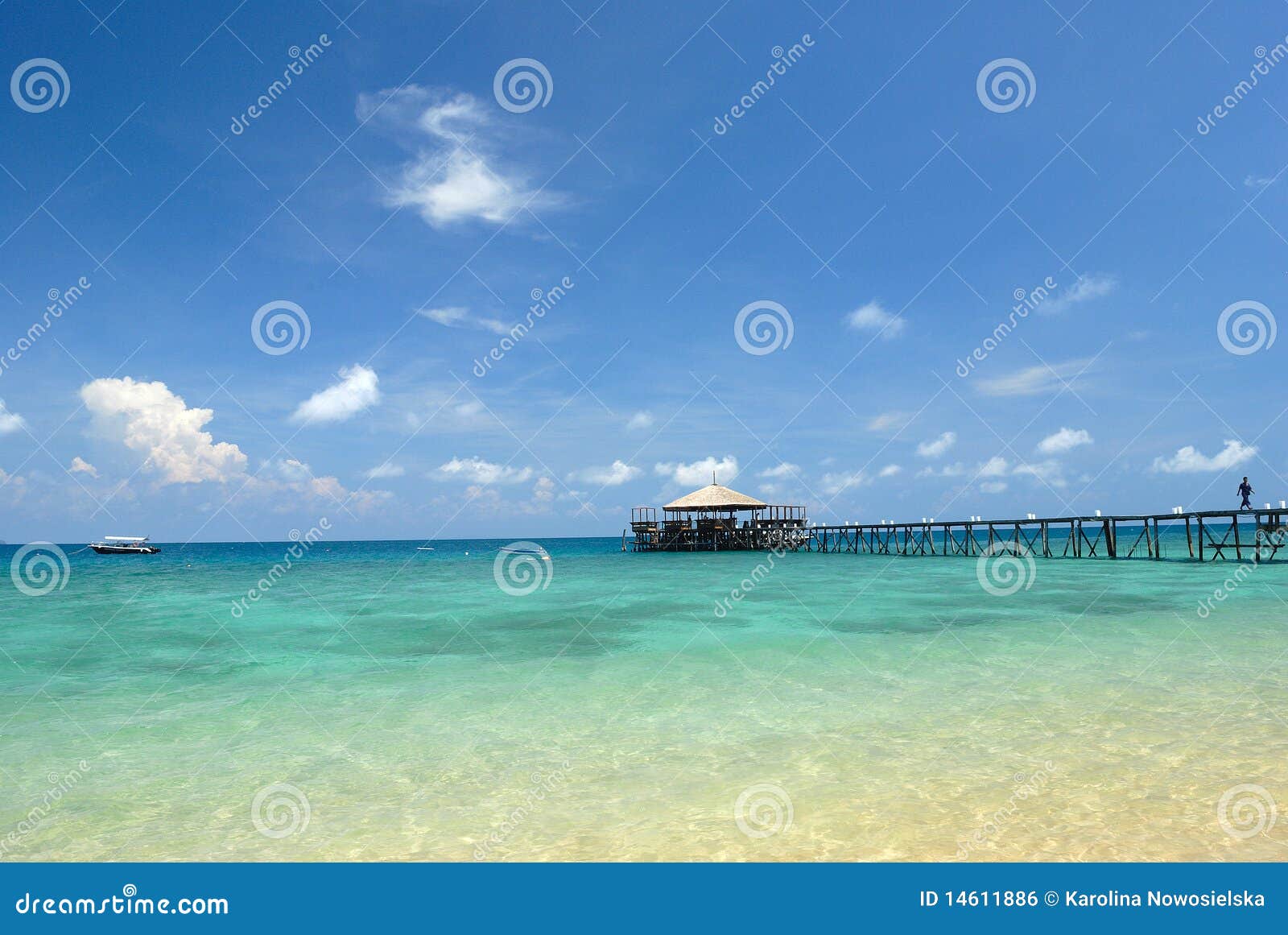 Jetty on Tioman Island, Malaysia Stock Photo - Image of local, asia ...