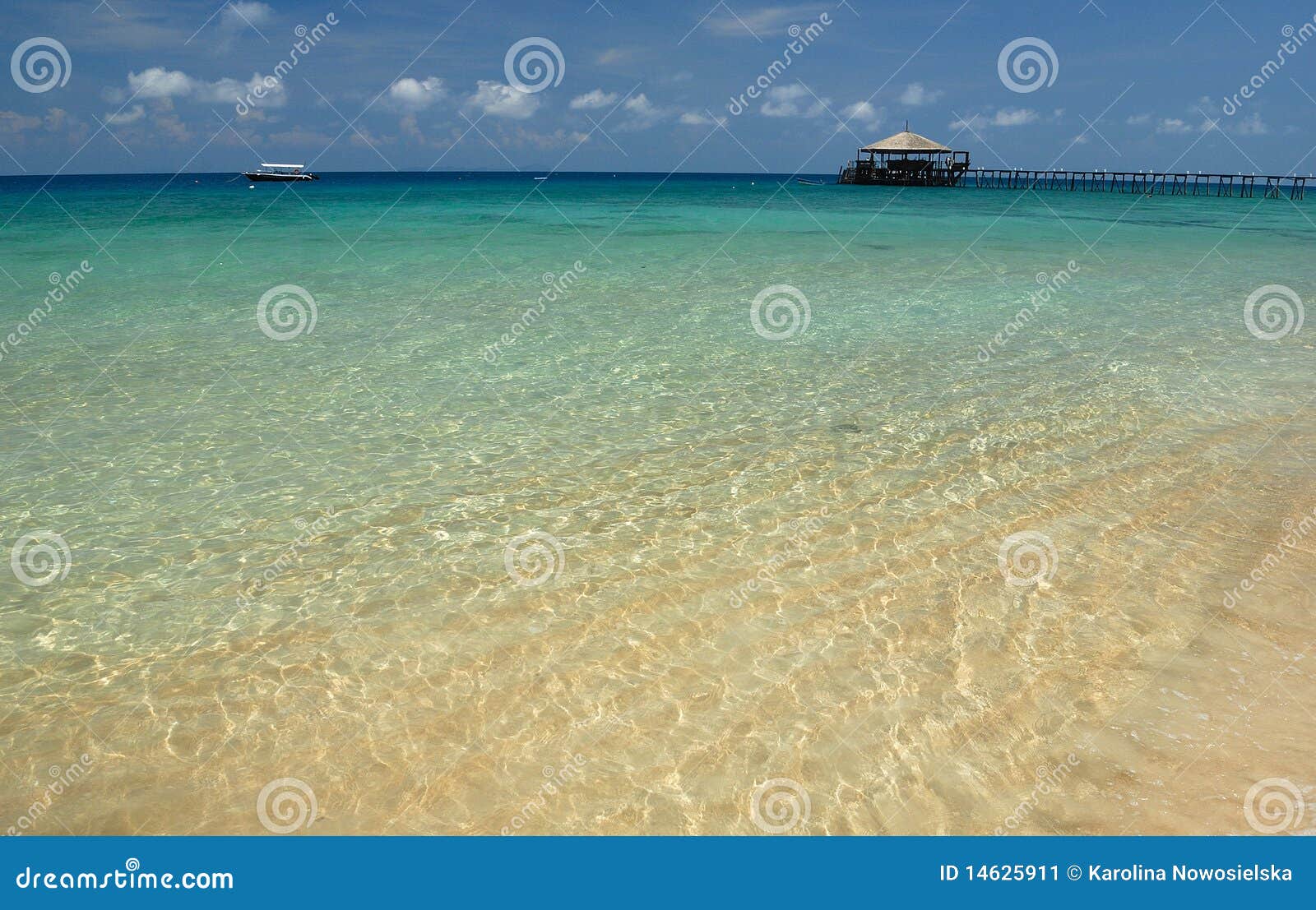 Jetty on Tioman Island, Malaysia Stock Image - Image of island ...