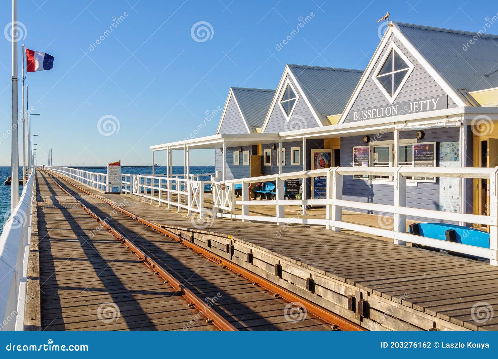 Jetty train - Busselton editorial photography. Image of ocean - 203276162