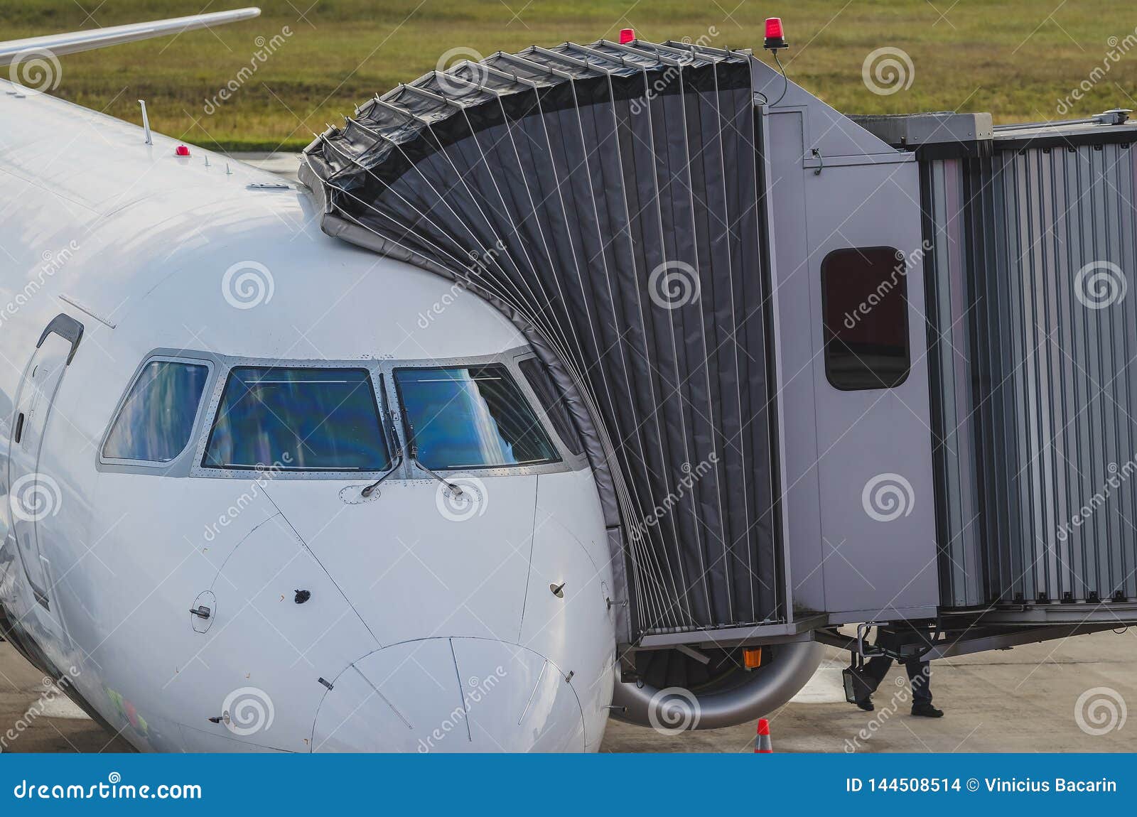 Jetway Connected To the Airplane Stock Photo - Image of jetway ...