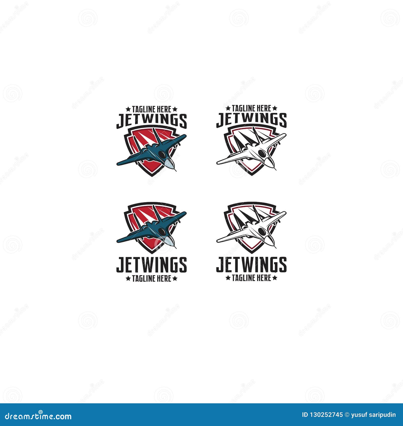 Jetwings stock vector. Illustration of wings, logo, jetwings - 130252745
