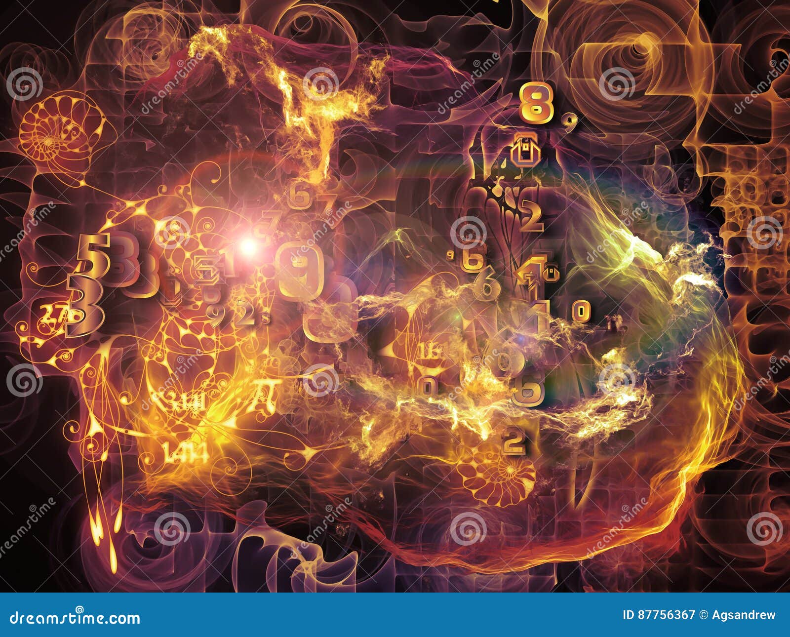 Jeu De La Visualisation De Maths Illustration Stock - Illustration du ...