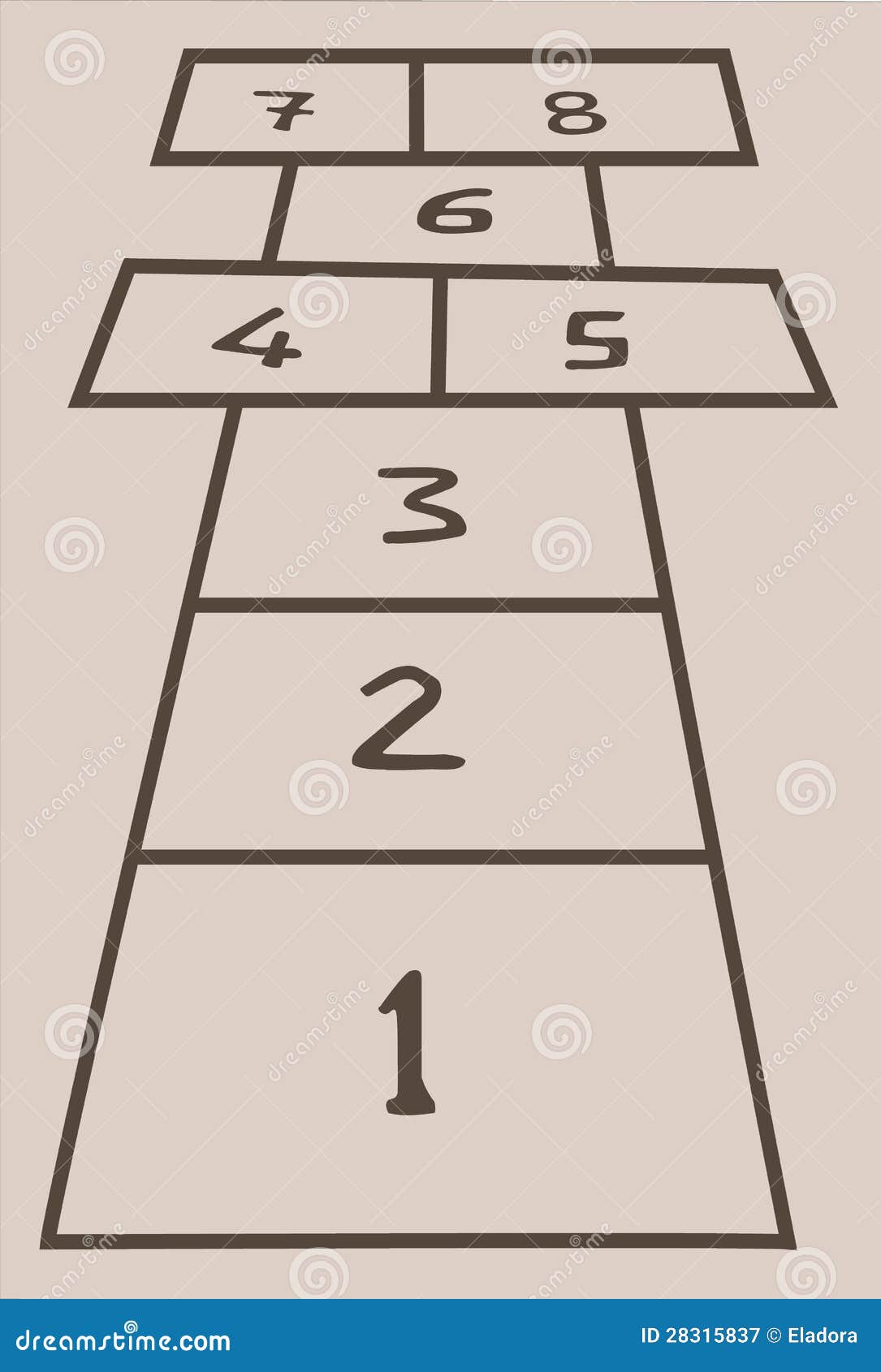 Jeu De Marelle Dans Le Vecteur Illustration de Vecteur - Illustration ...