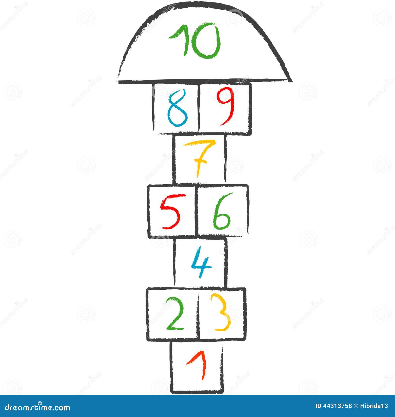 Jeu De Marelle De Griffonnage Illustration Stock - Illustration du ...