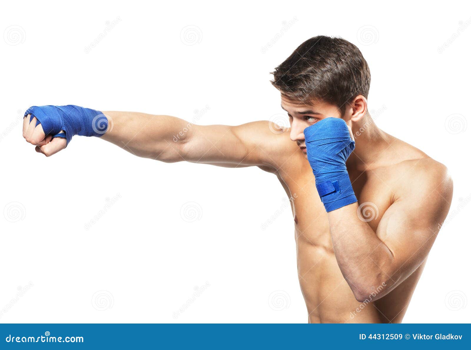 Jeune boxeur masculin beau image stock. Image du croix - 44312509