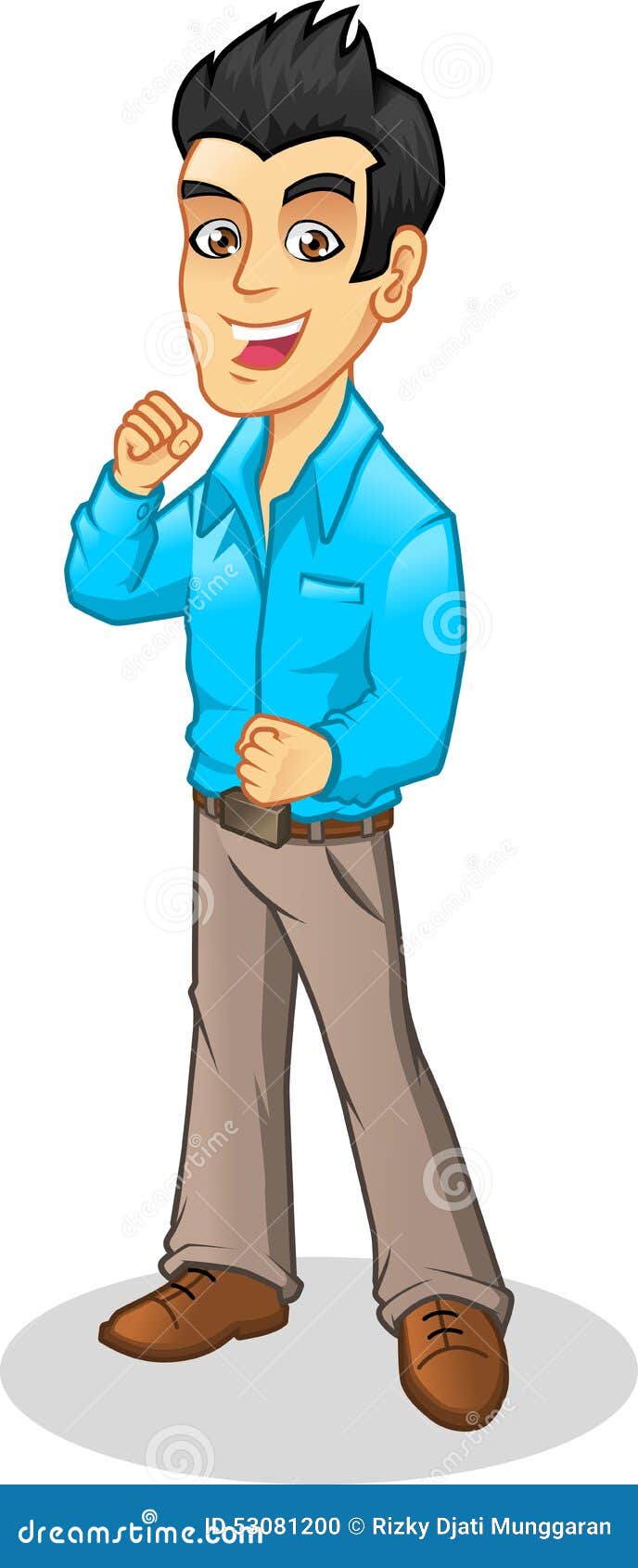Jeune Directeur Vector Cartoon Illustrations Illustration de Vecteur ...