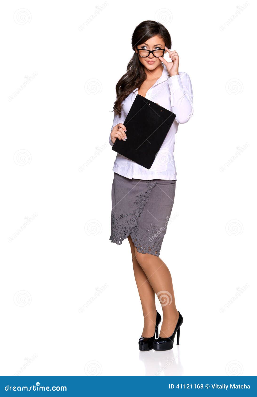 Jeune Femme D'affaires Tenant Le Presse-papiers Photo stock - Image du ... Jeune Femme D'affaires Tenant Le Presse-papiers Photo stock - Image du ...