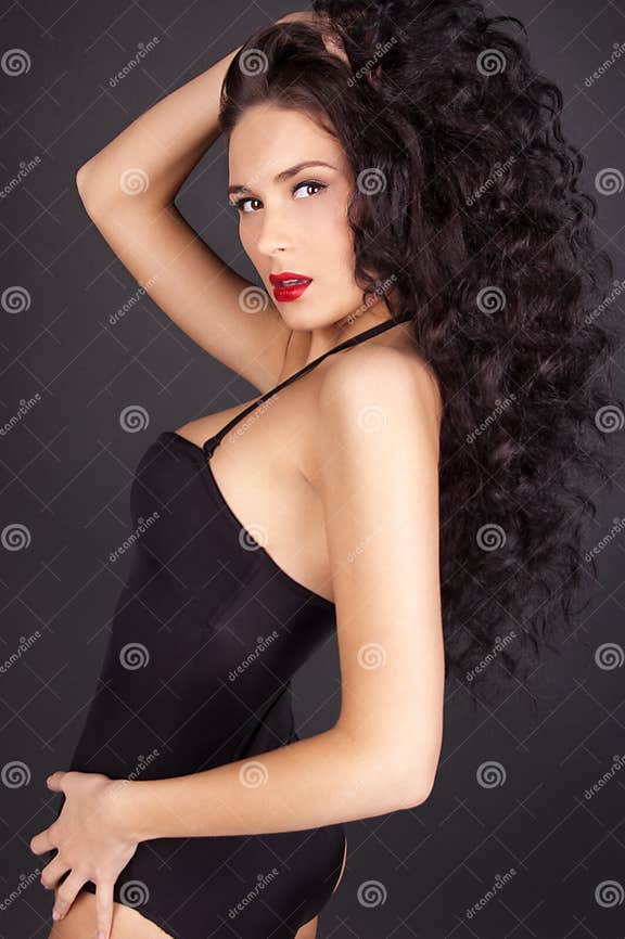Jeune Femme Sexy Avec Le Fuselage Sexy Parfait Photo Stock Image Du