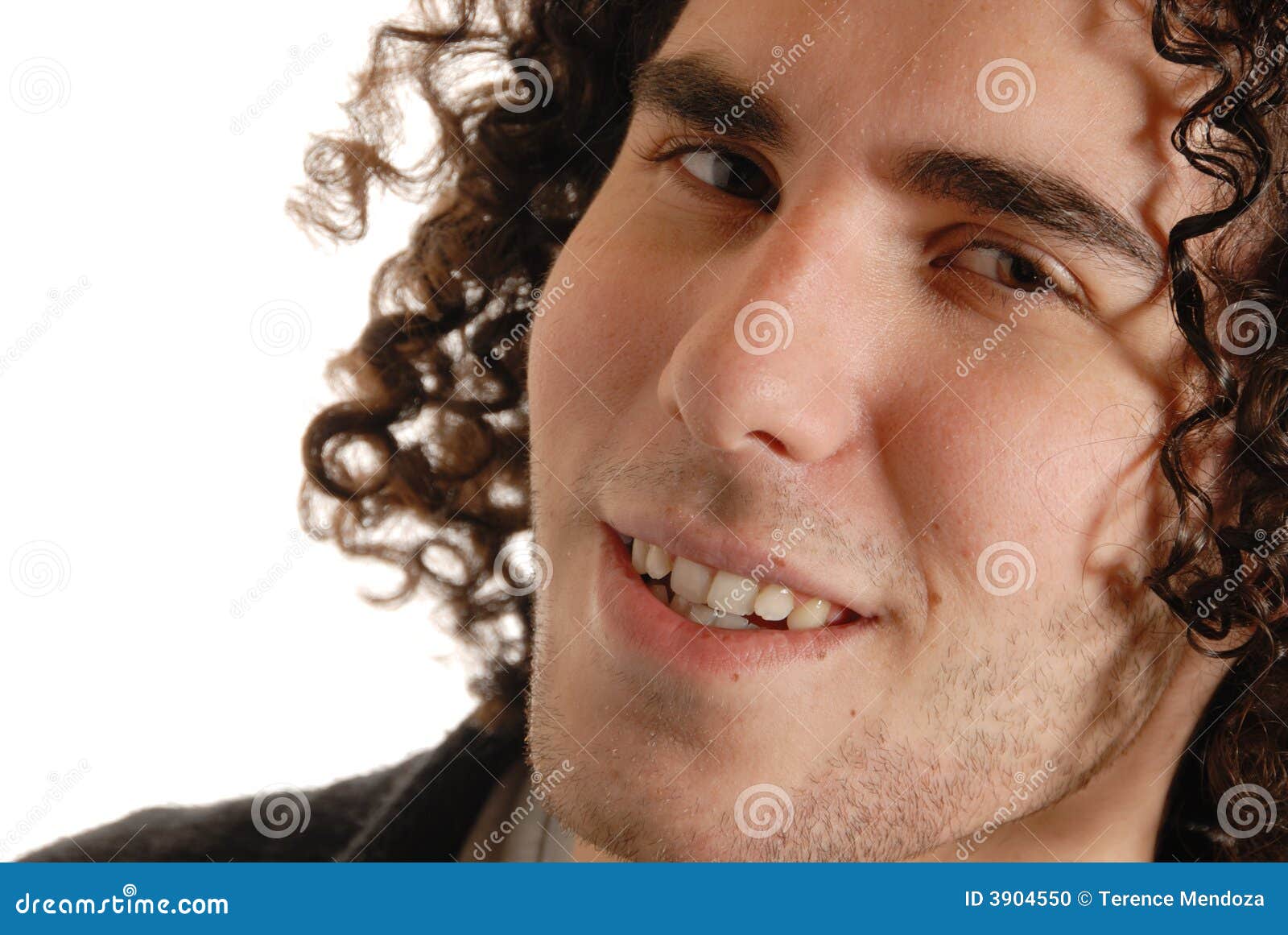 Jeune homme curieux photo stock. Image du cheveu, jeune - 3904550