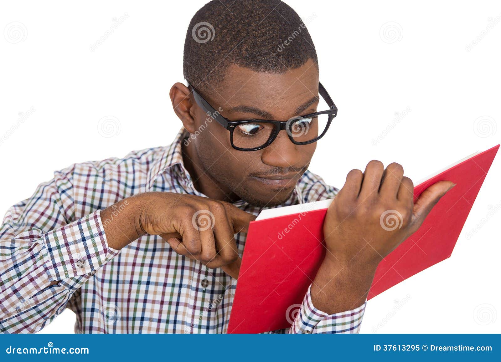 Jeune Ringard Avec Loucher Des Yeux Image stock - Image du incrédulité ...