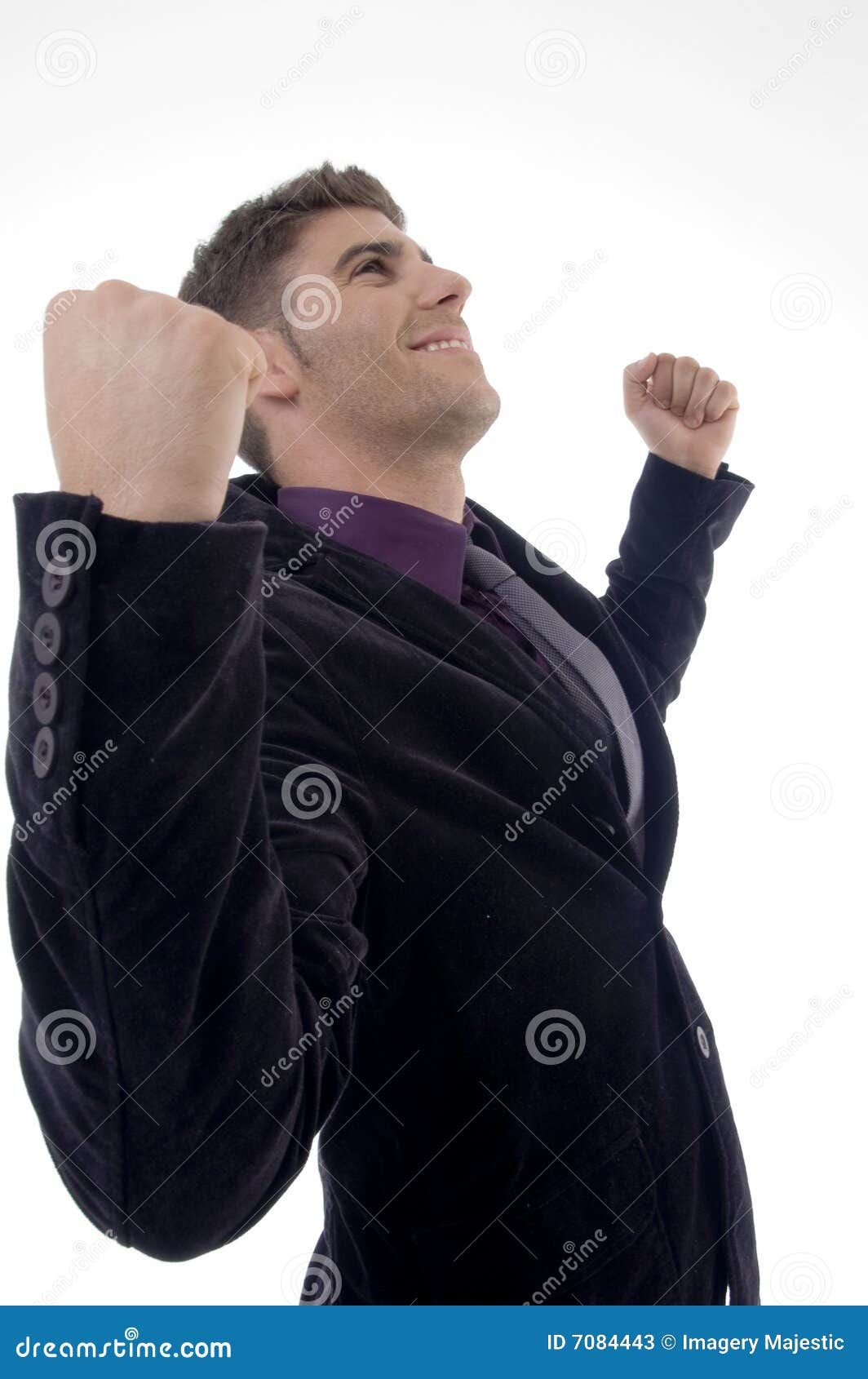 Jeunes Victorieux De Comptable Image stock - Image du adulte ...