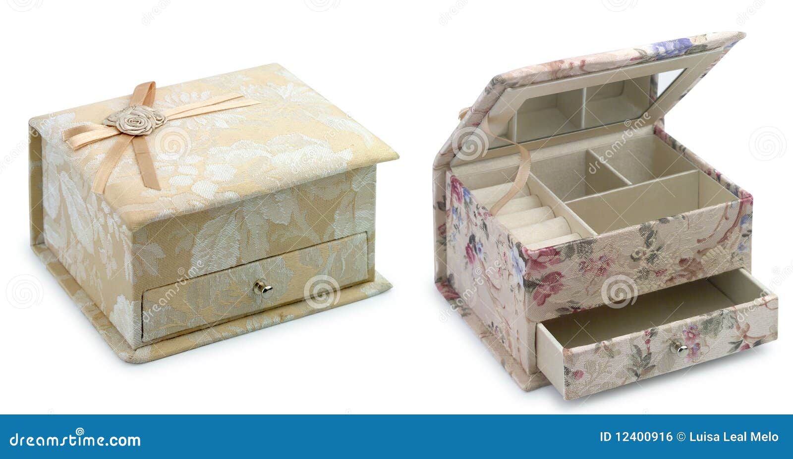 Jewel box. Isolated stock photo. Image of personal, textile - 12400916