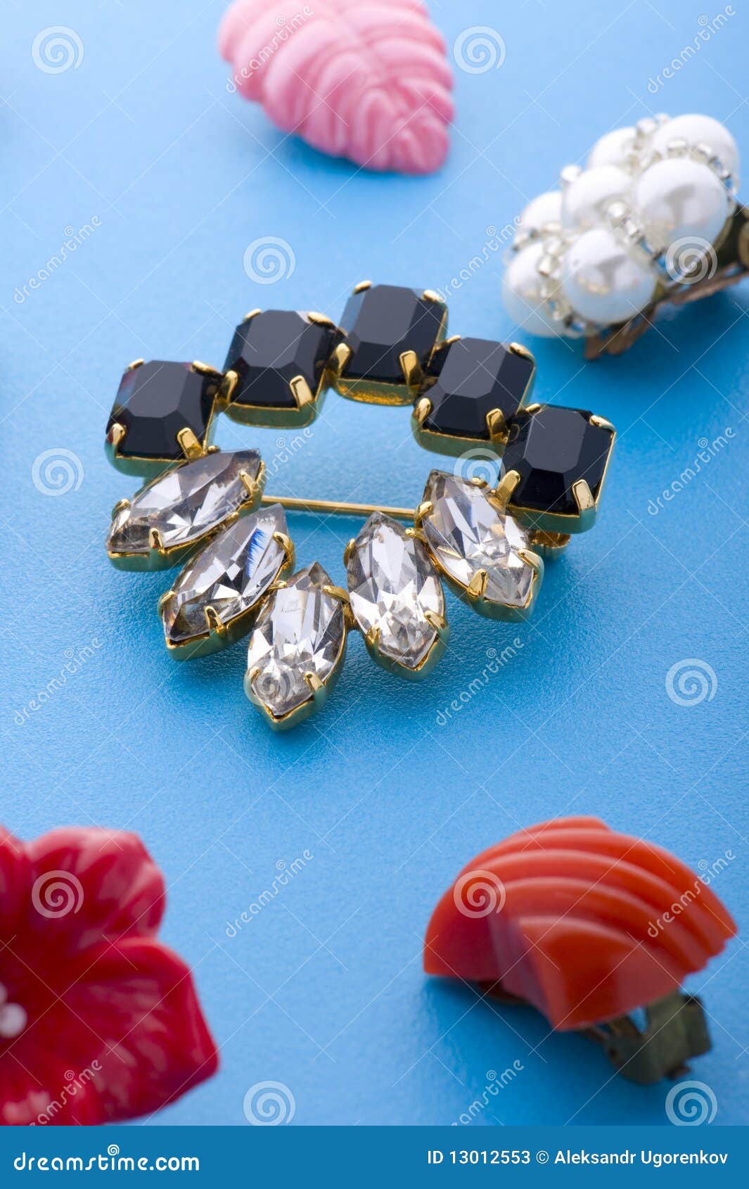 Jewel brooch and earring stock image. Image of gift, jewel - 13012553
