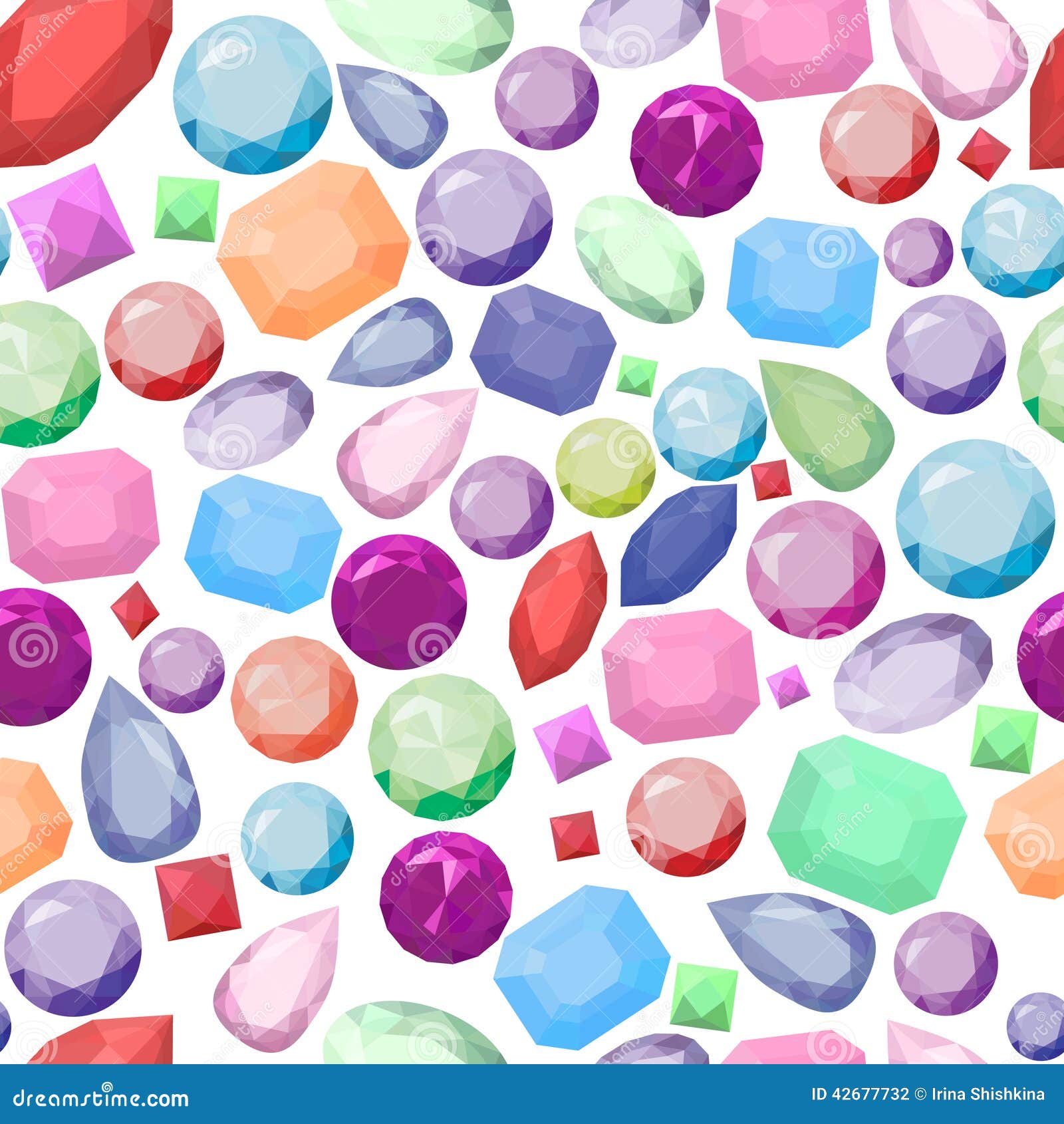 Jewel pattern stock vector. Illustration of jewelry, cute - 42677732