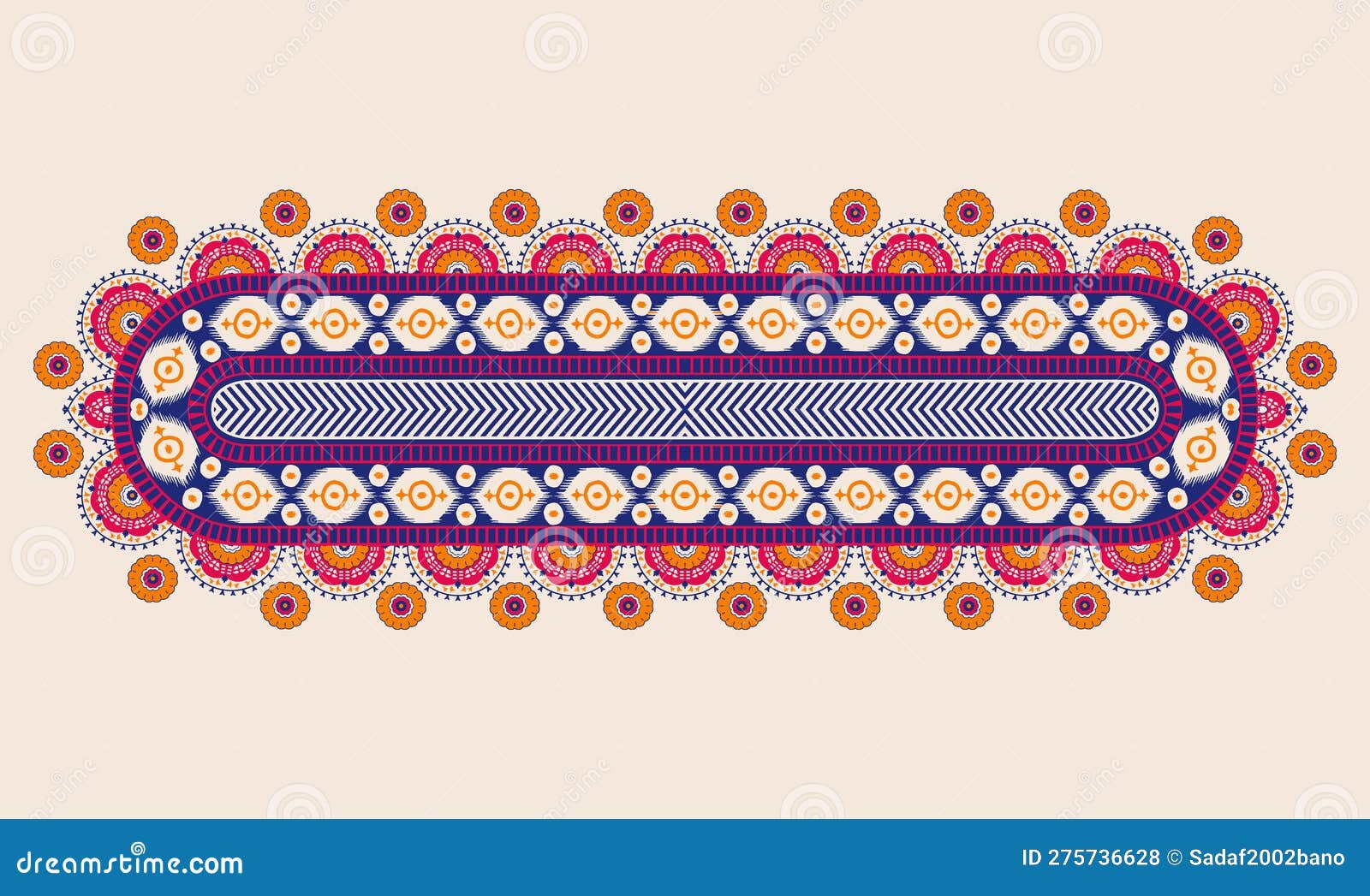 Jewel Style Border Vector for Your Design. Border Design with Vase and ...