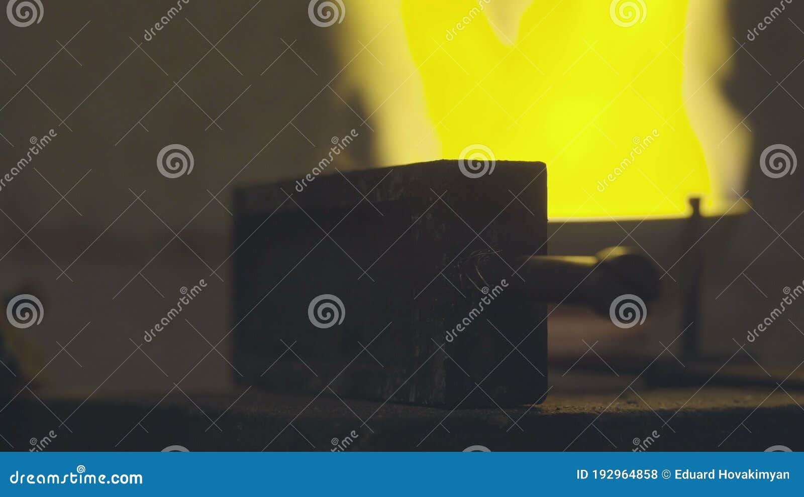 Jeweler melt silver stock photo. Image of hand, metal - 192964858