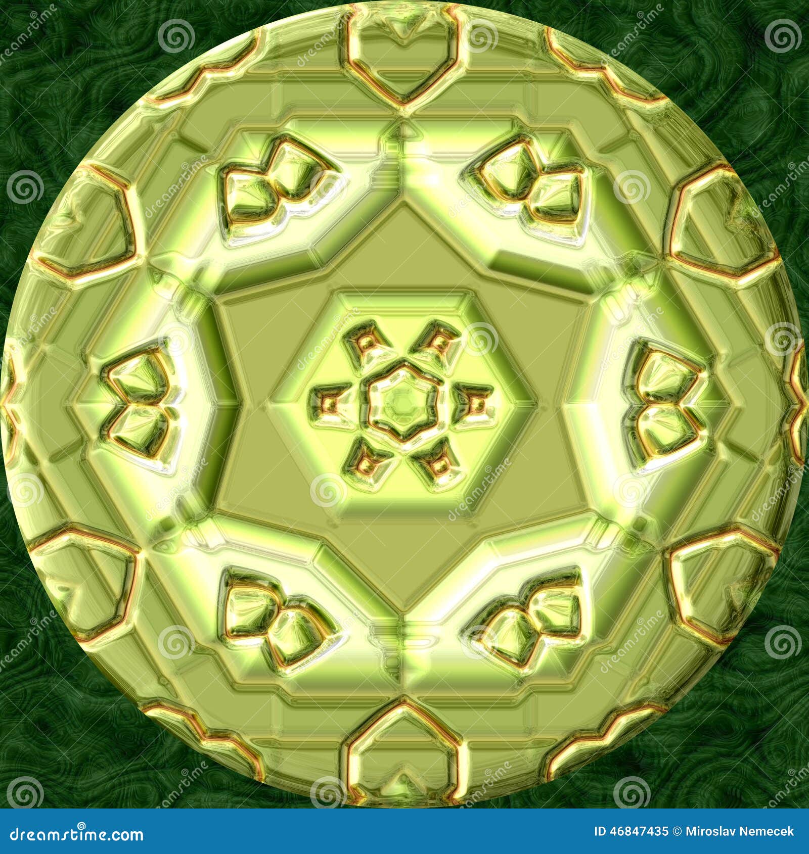 Jewelled Metal Orb Generated Texture Royalty-Free Stock Photography ...