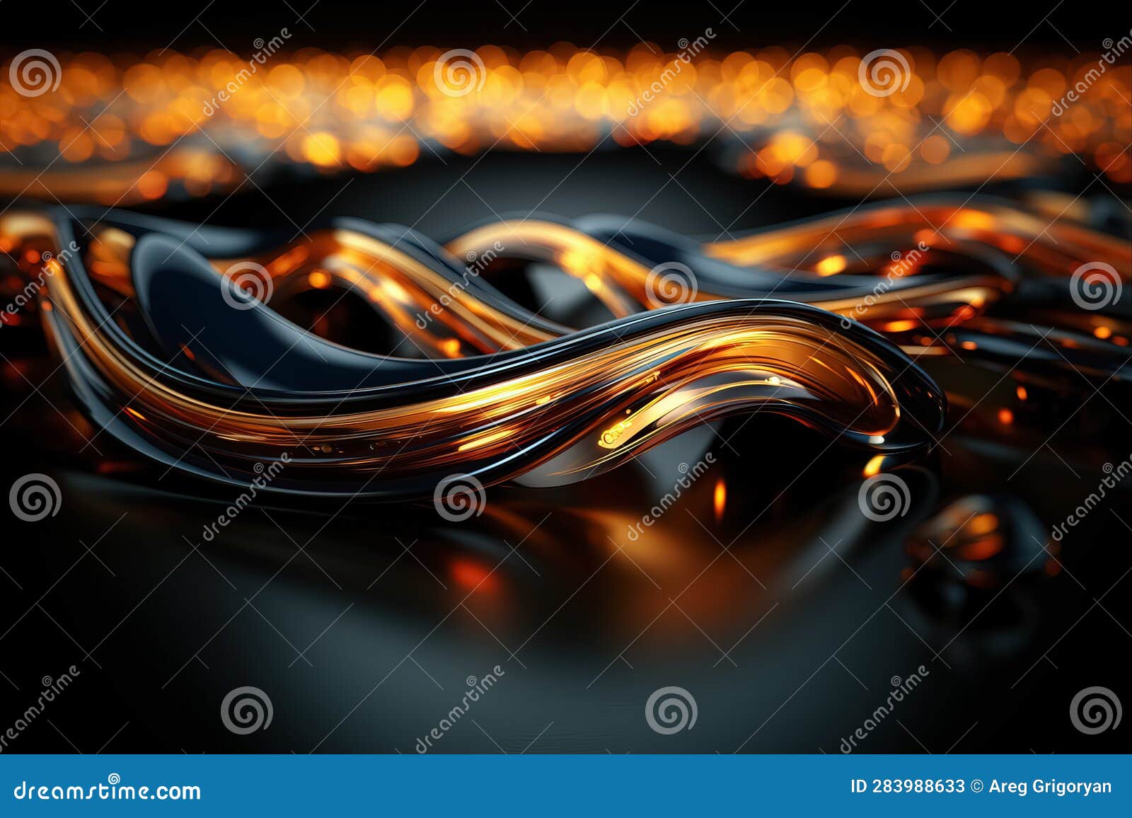 Jewellery Abstract Object Structure From Waves, Particles Fluids And ...