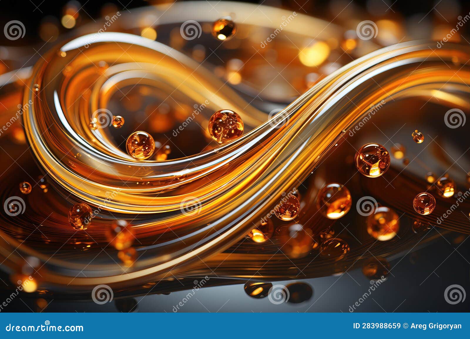 Jewellery Abstract Object Structure From Waves, Particles Fluids And ...