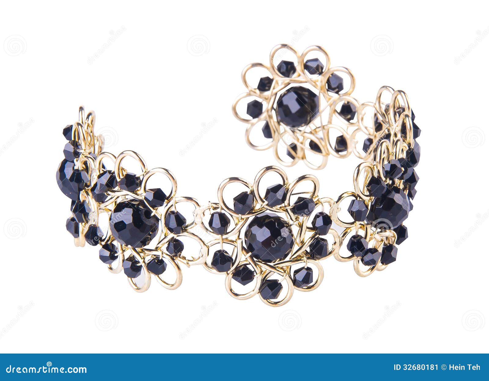 Jewellery. Bracelet on Background Stock Image - Image of beautiful ...