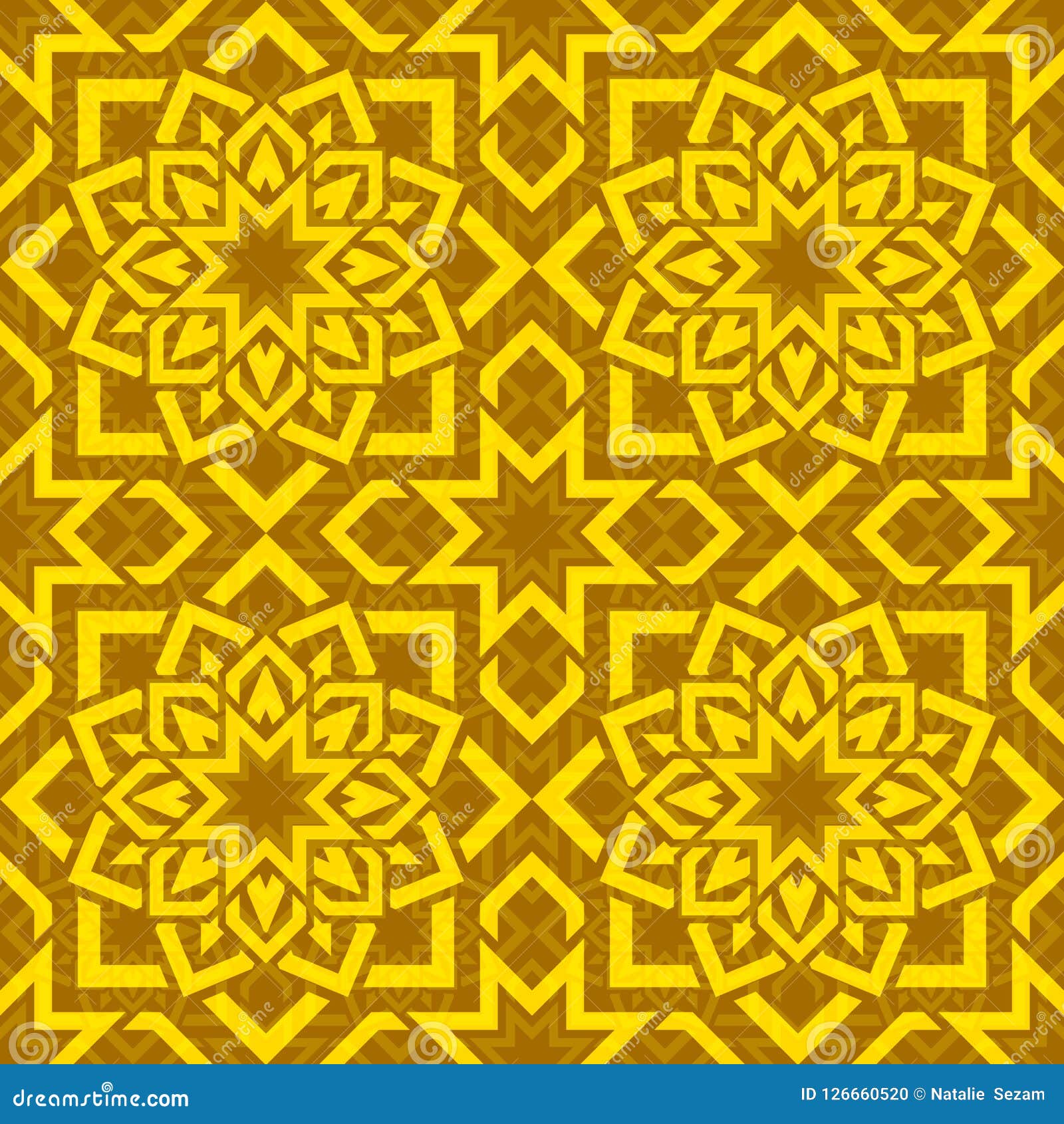 Jewelry Background. Arabic Seamless Pattern. Islamic Geometric ...