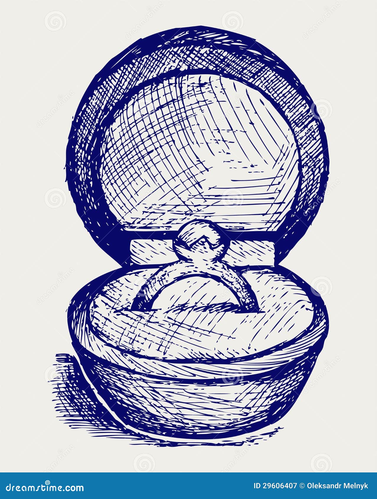 Jewelry box. Doodle style stock vector. Illustration of painting - 29606407