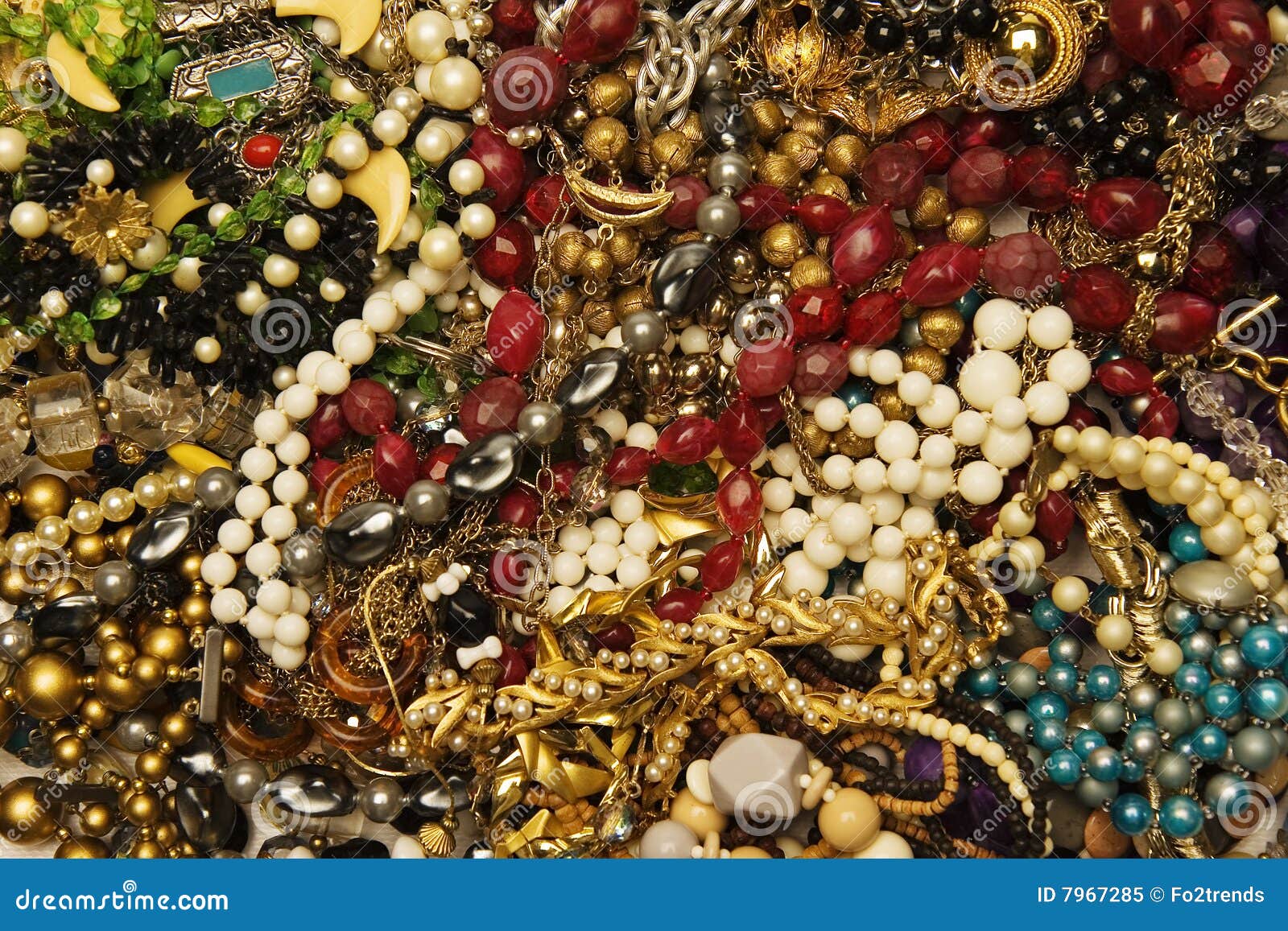 Jewelry collection stock image. Image of feminine, beads - 7967285