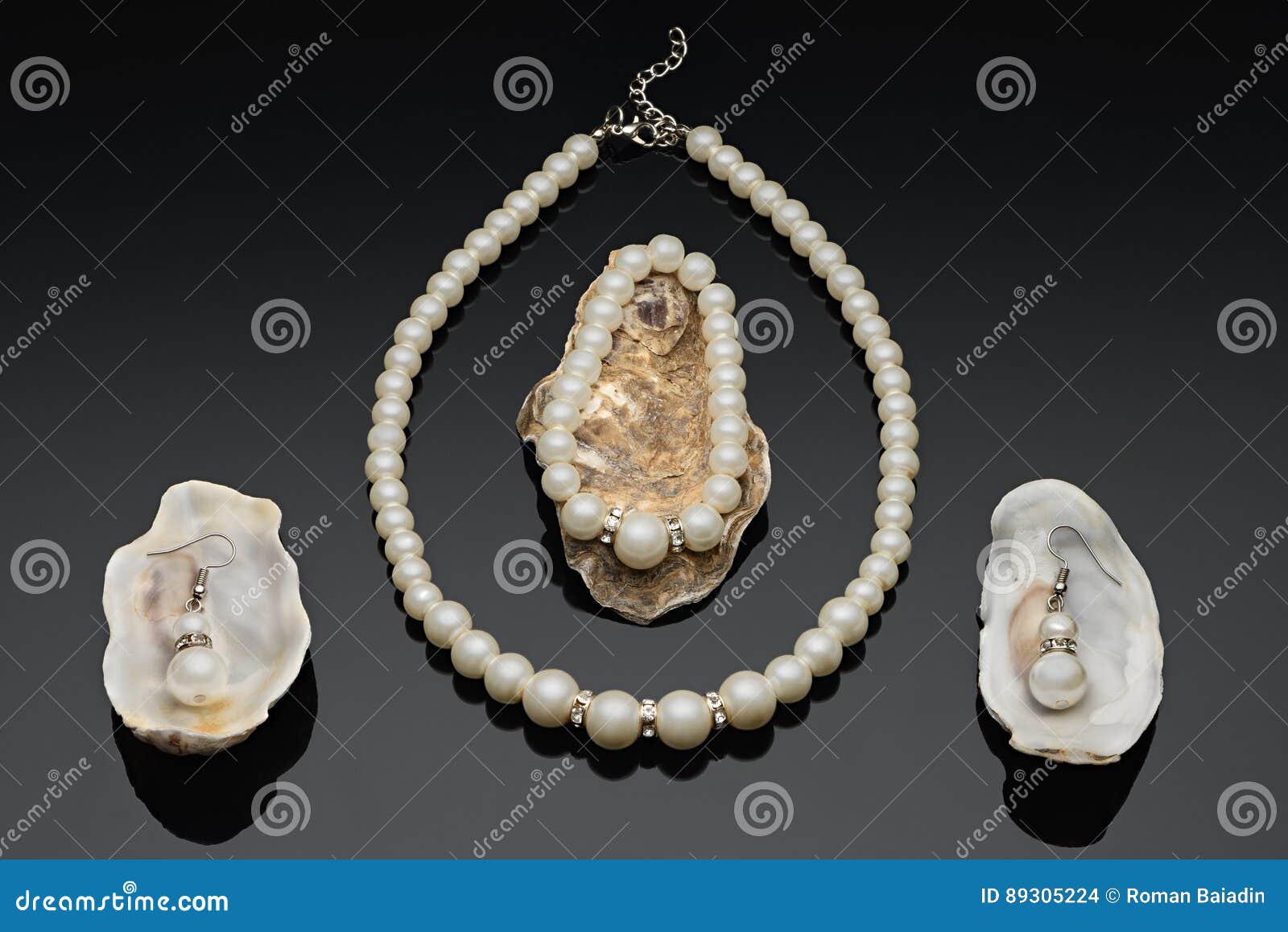 Jewelry Composition with Pearls Stock Photo - Image of background, gift ...