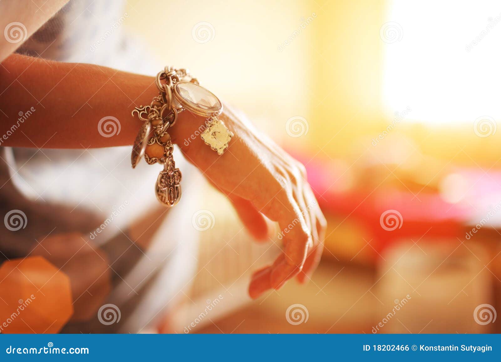 Jewelry on hand stock photo. Image of flare, jewellry - 18202466