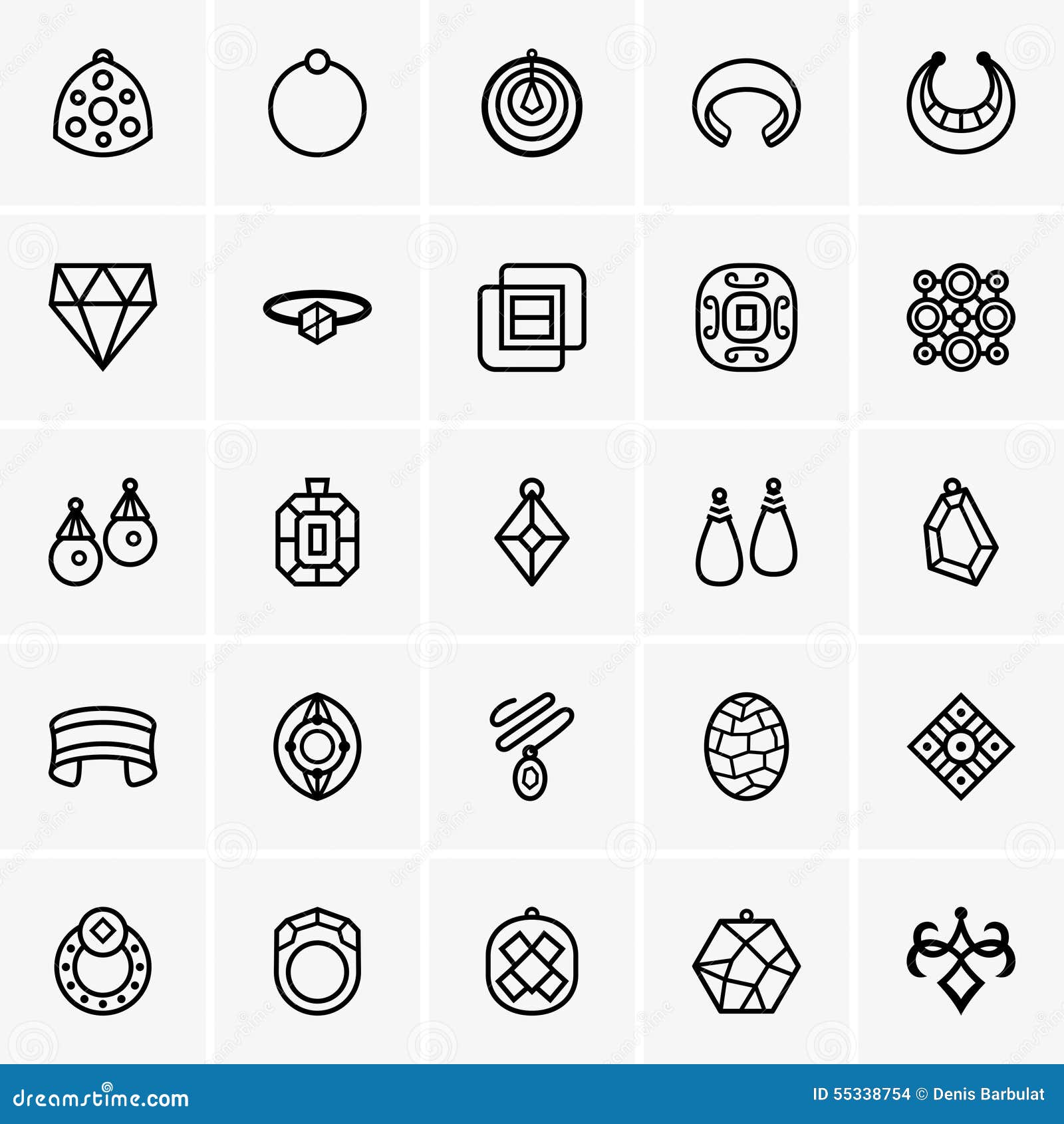 Jewelry icon stock vector. Illustration of bracelet, gift - 55338754