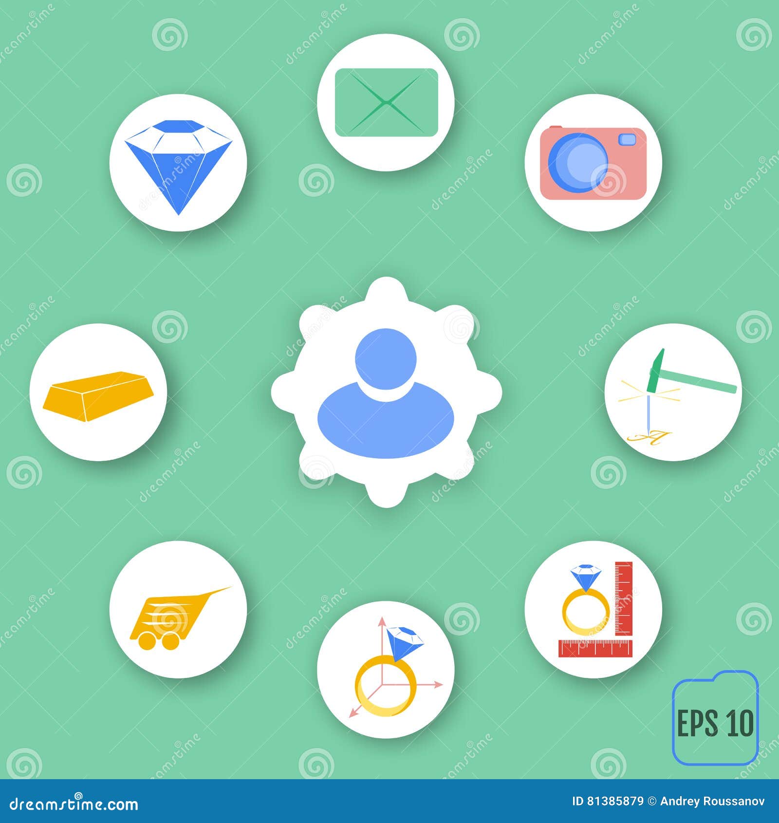 Jewelry Infographic. Vector Illustration Stock Vector - Illustration of ...