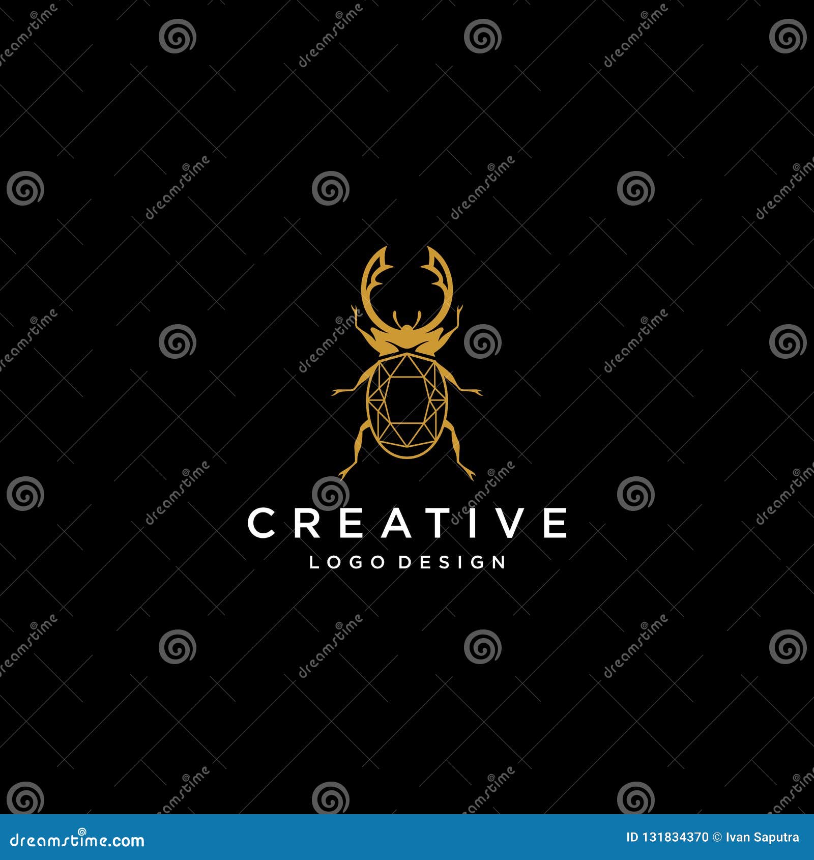 Jewelry Logo Design Inspiration, Bug Logo Design, Beetle Logo Design ...