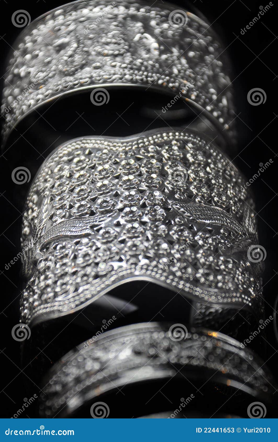 Jewelry made of silver stock image. Image of gift, bracelet - 22441653