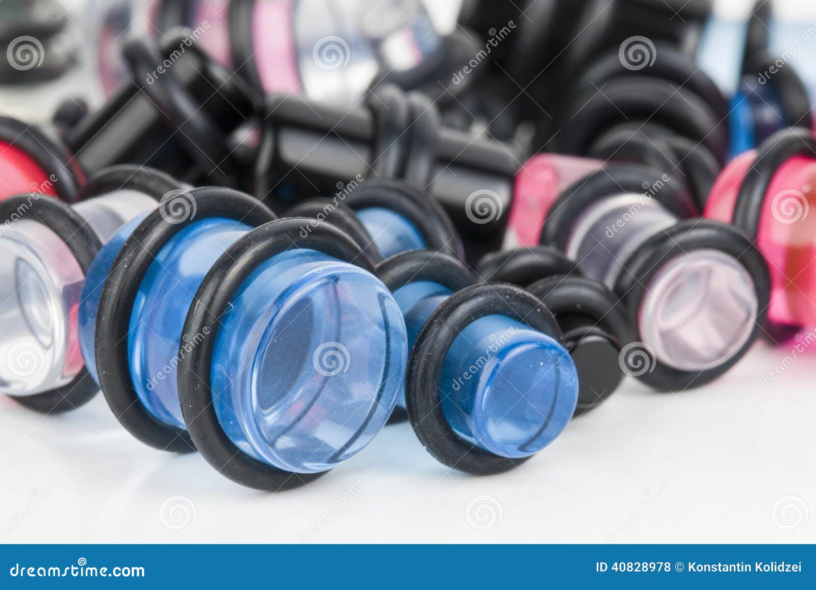 Jewelry for piercing. stock photo. Image of earring, steel - 40828978