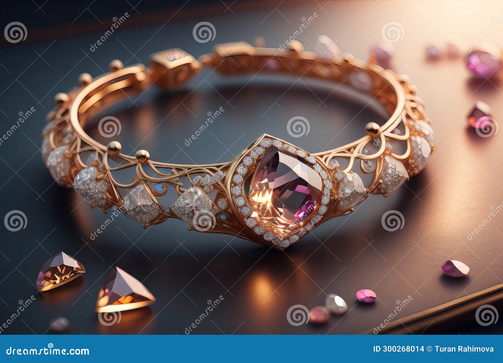 Jewelry Ring with Precious Stones. Jewelry Background Stock Photo ...