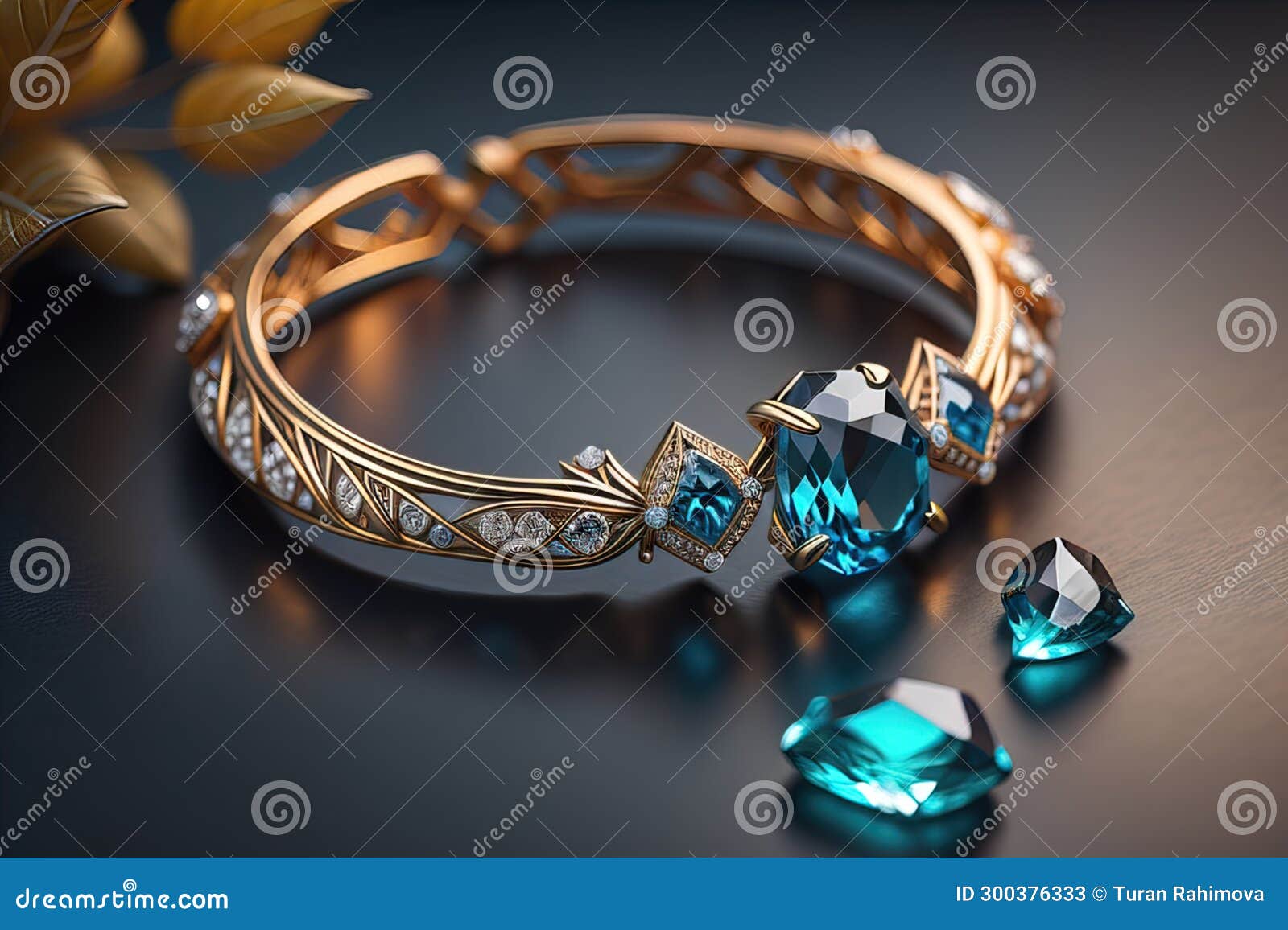 Jewelry Ring with Precious Stones. Jewelry Background Stock Image ...