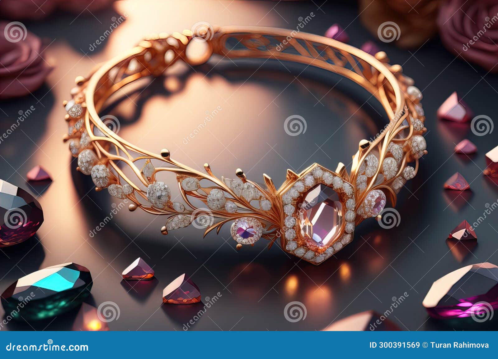 Jewelry Ring with Precious Stones. Jewelry Background Stock ...