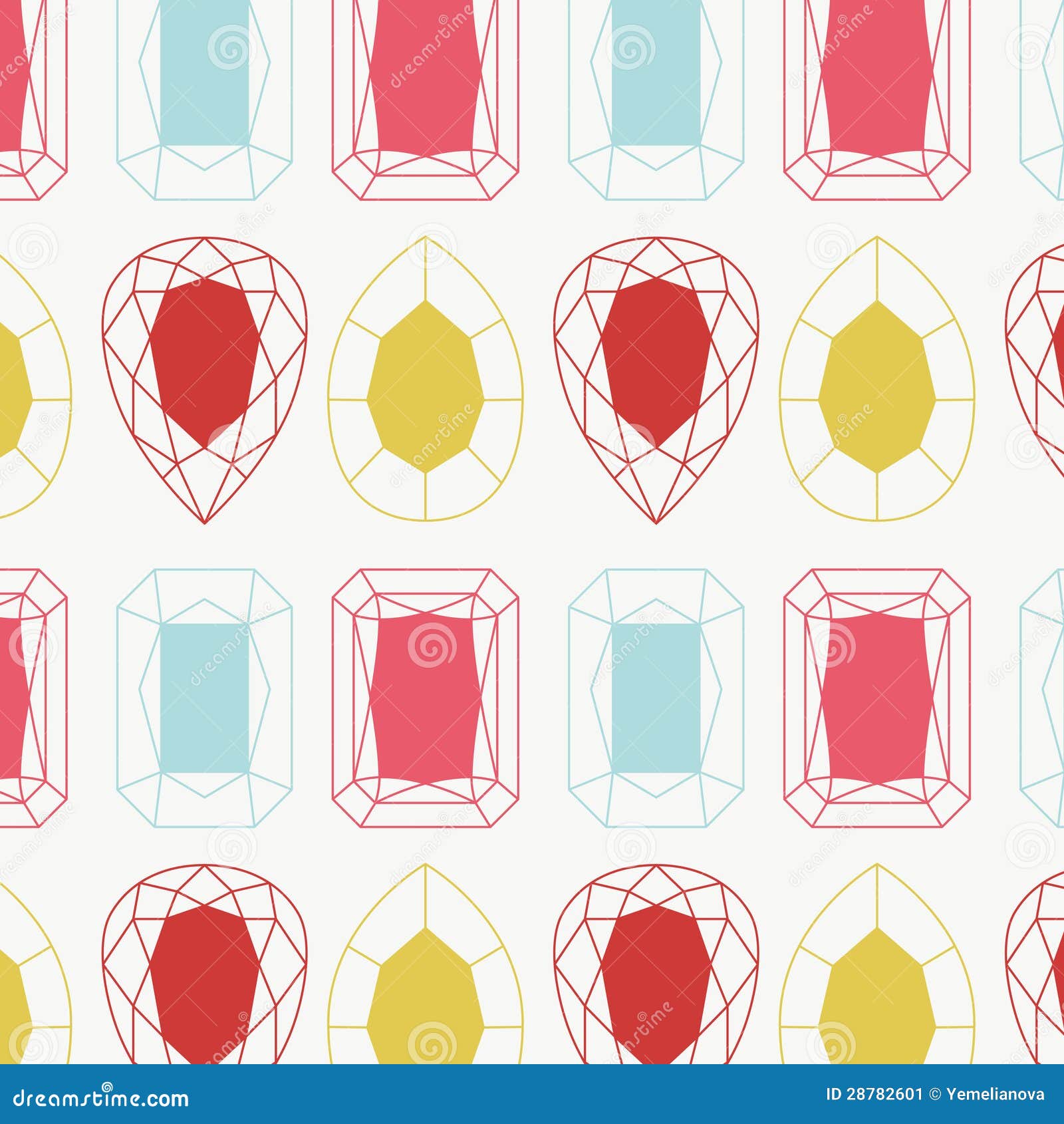 Jewelry seamless pattern stock vector. Illustration of cheerful - 28782601