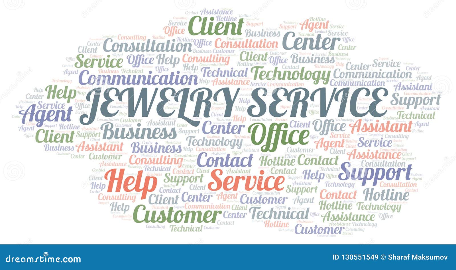 Jewelry Service Word Cloud. Stock Illustration - Illustration of ...