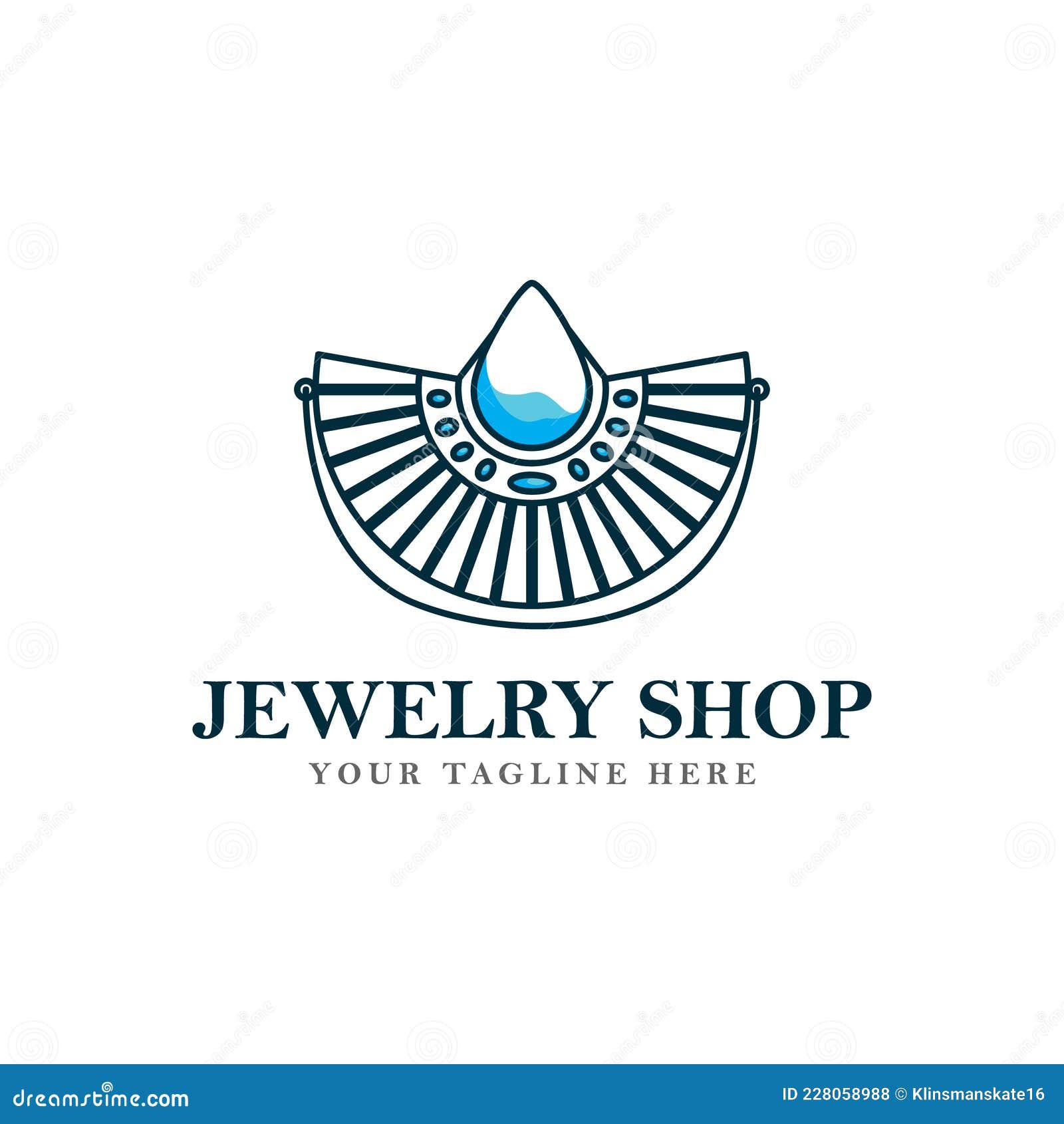 Jewelry Shop Logo Template Design Vector Stock Vector - Illustration of ...