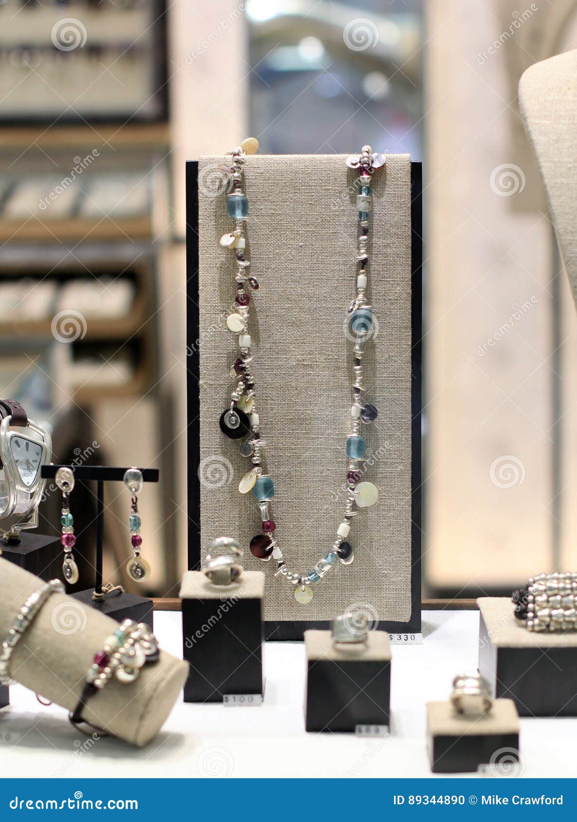 Jewelry Store Display stock photo. Image of expensive - 89344890